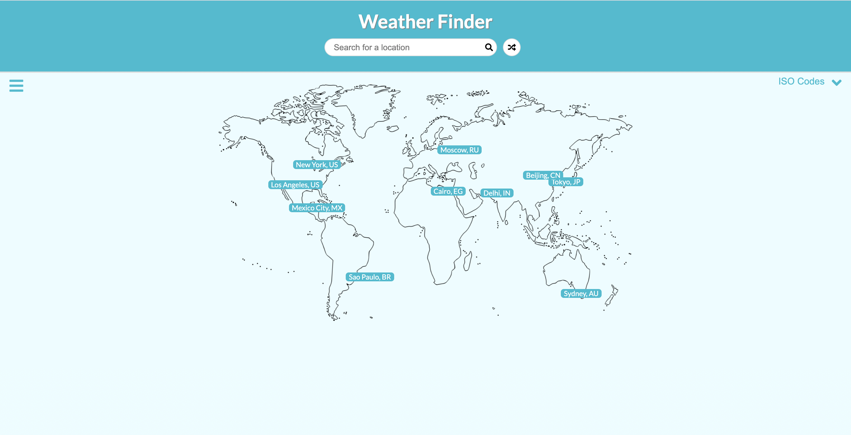 GitHub - AZForest/WeatherFinder: Client app that retrieves weather data ...