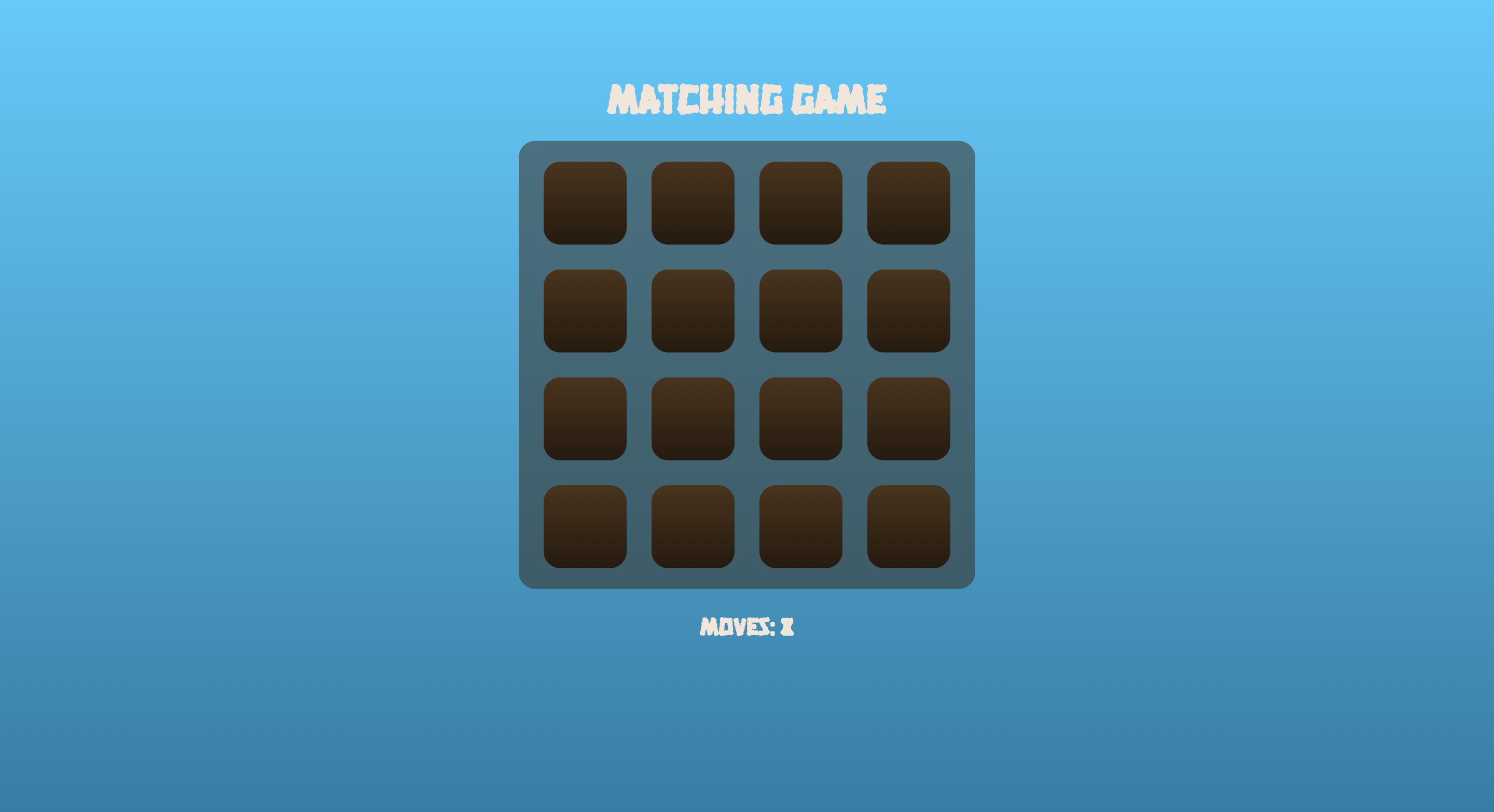 GitHub - AZForest/MemoryGame: Card matching game using JavaScript and React