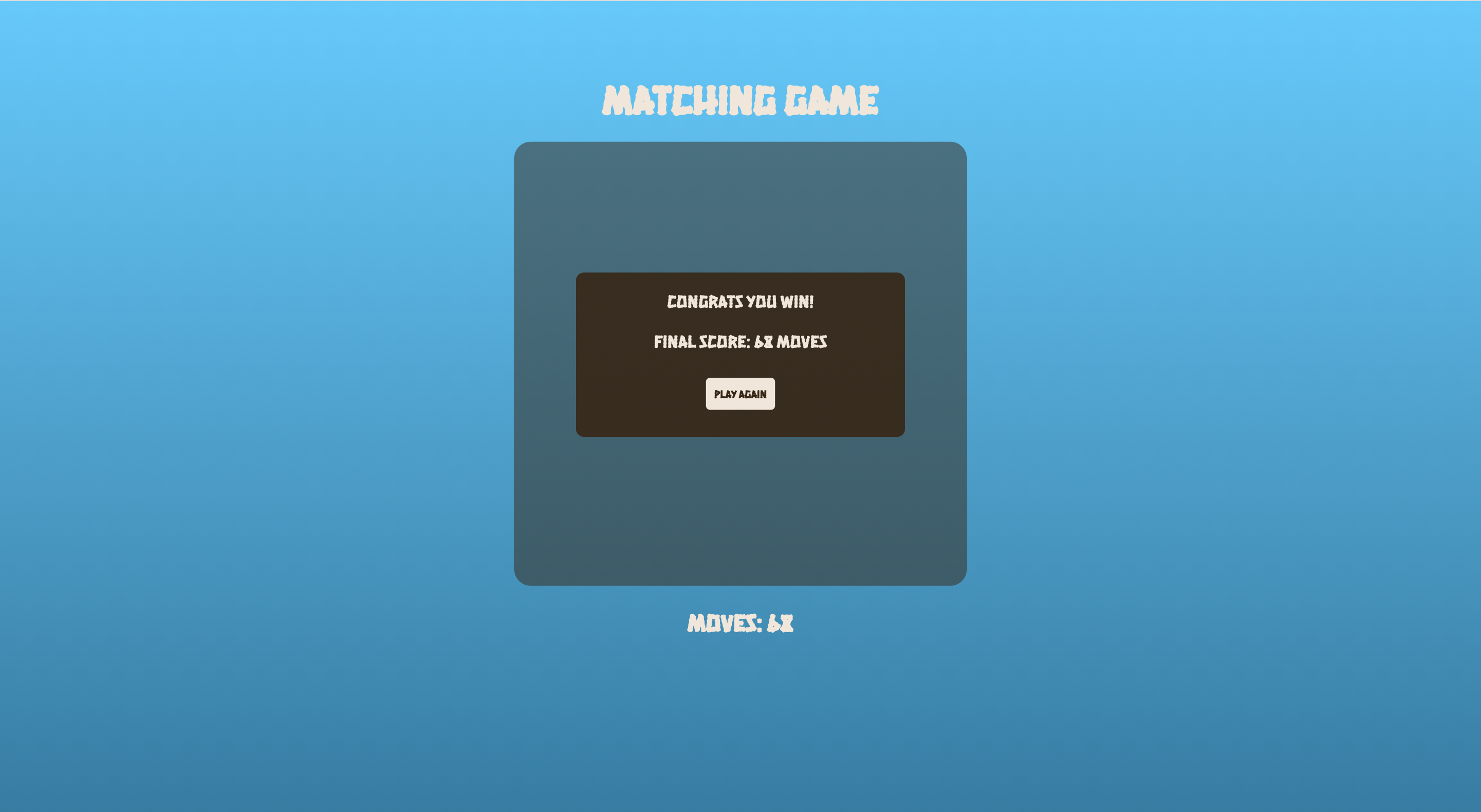 GitHub - AZForest/MemoryGame: Card matching game using JavaScript and React