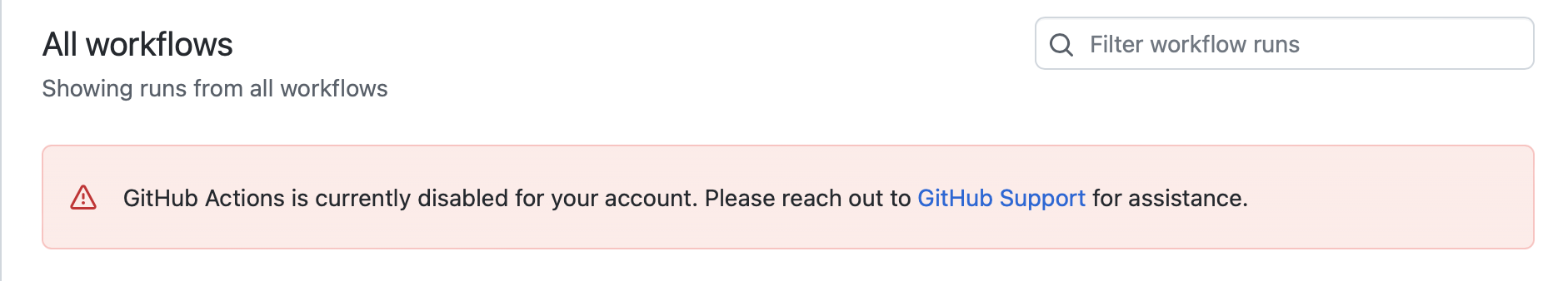No support response at all: GitHub Actions is currently disabled for your account · community ...