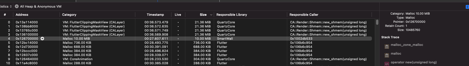 iOS Use FlutterPlatformView found that IOSurface didnot dealloc · Issue #96731 · flutter/flutter ...
