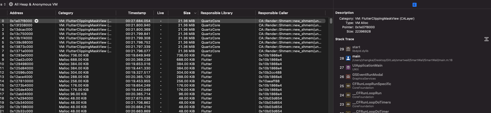 iOS Use FlutterPlatformView found that IOSurface didnot dealloc · Issue #96731 · flutter/flutter ...
