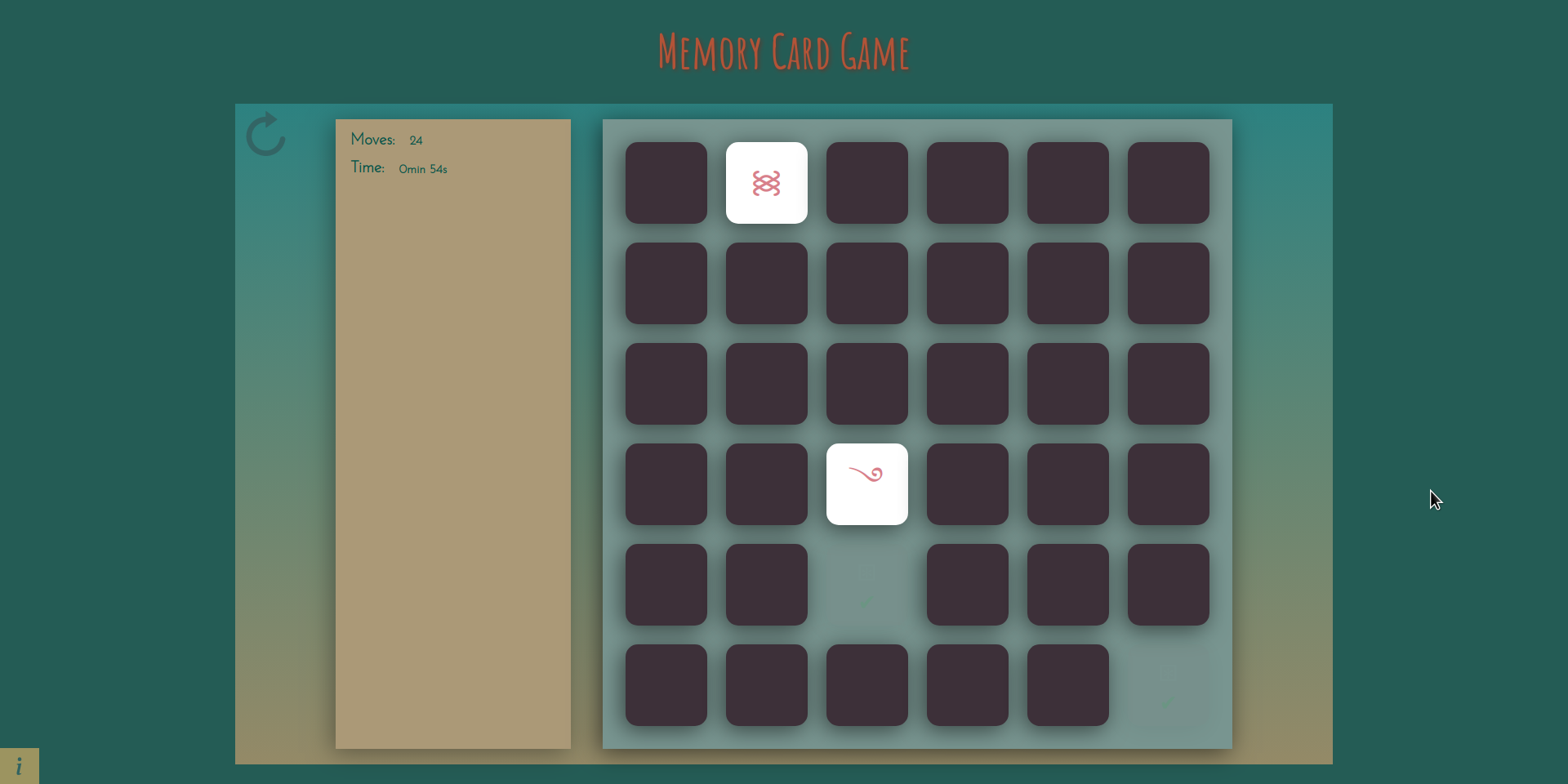 GitHub - sitzelwucht/memory-card-game: Memory game with JS & CSS