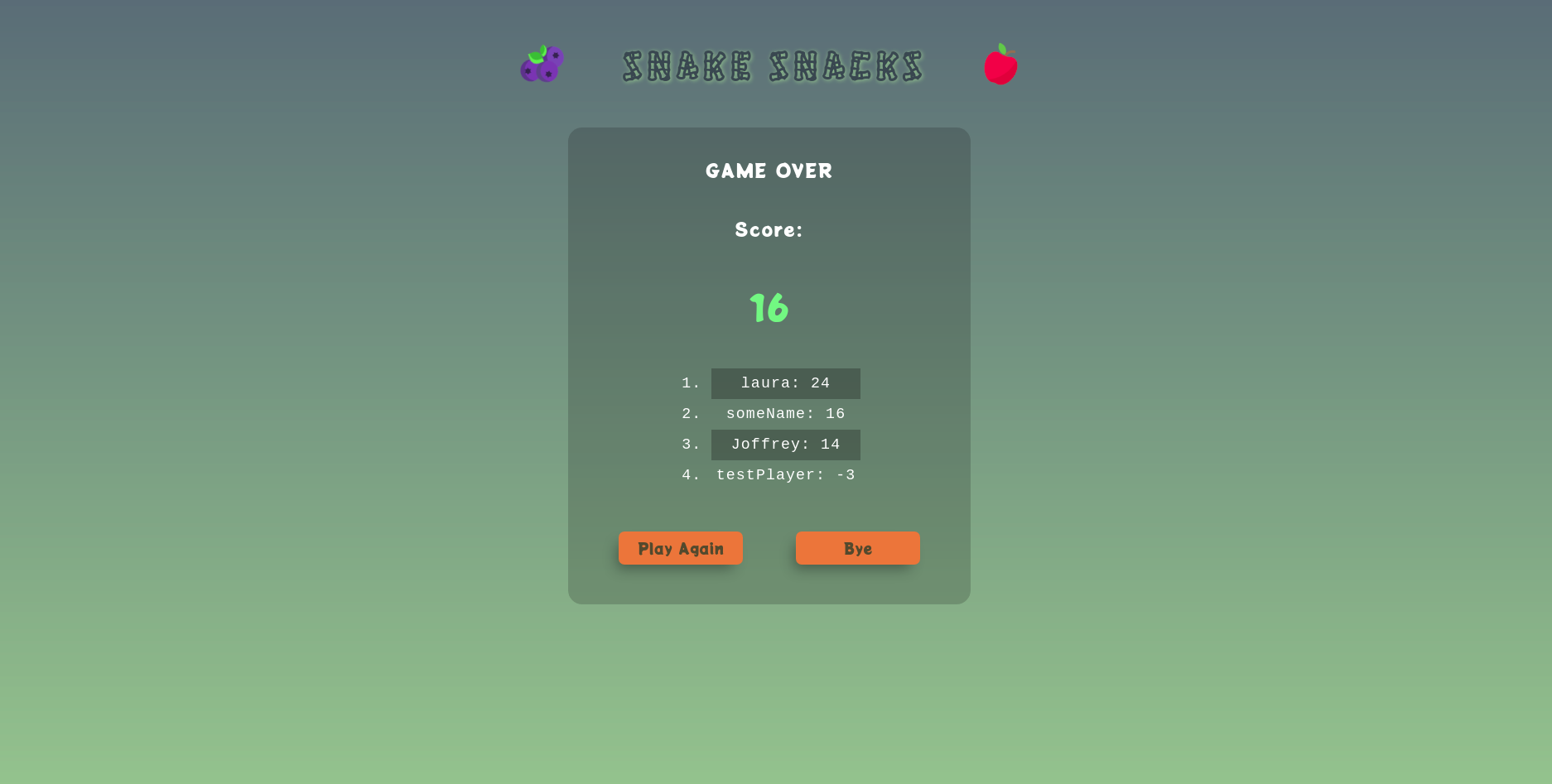 GitHub - sitzelwucht/snake-snacks: HTML5/JS canvas game project