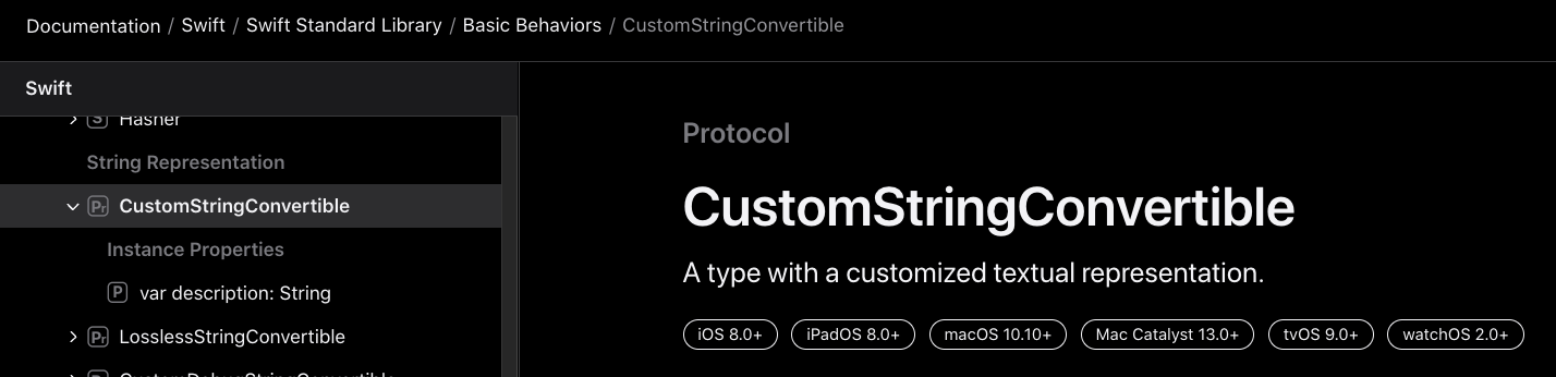 [Swift] CustomStringConvertible · Issue #85 · Taehyeon-Kim/Blog · GitHub