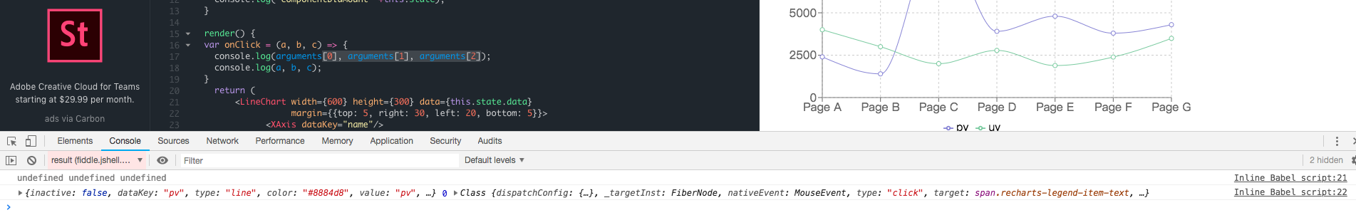 Legend onClick does not provide serie info · Issue #1617 · recharts ...
