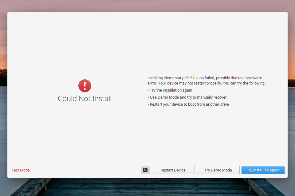 Terminal on error view doesn't animate or have proper margins · Issue ...