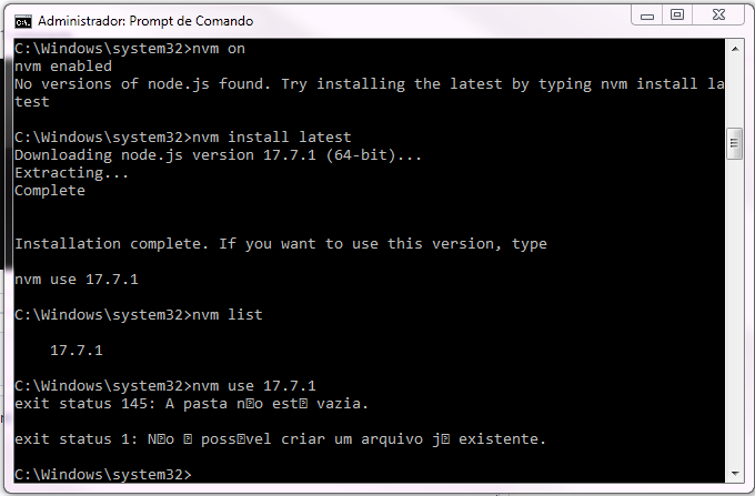 nvm install - errors · Issue #334 · coreybutler/nvm-windows · GitHub