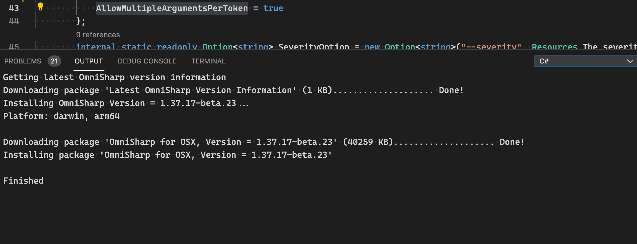 Omnisharp still appearing in VSCode but doesn't work, even tried restarting, uninstalling C# ...