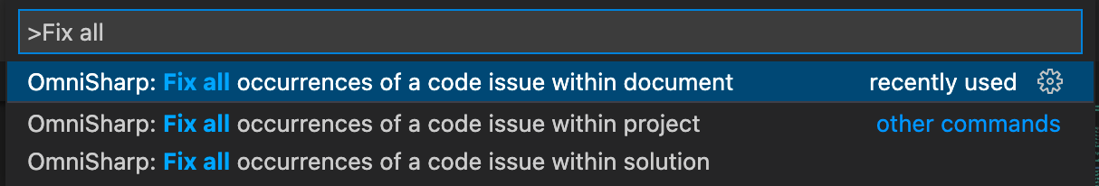 Feature Add Support For Potential Fixes · Issue 5170 · Dotnetvscode Csharp · Github