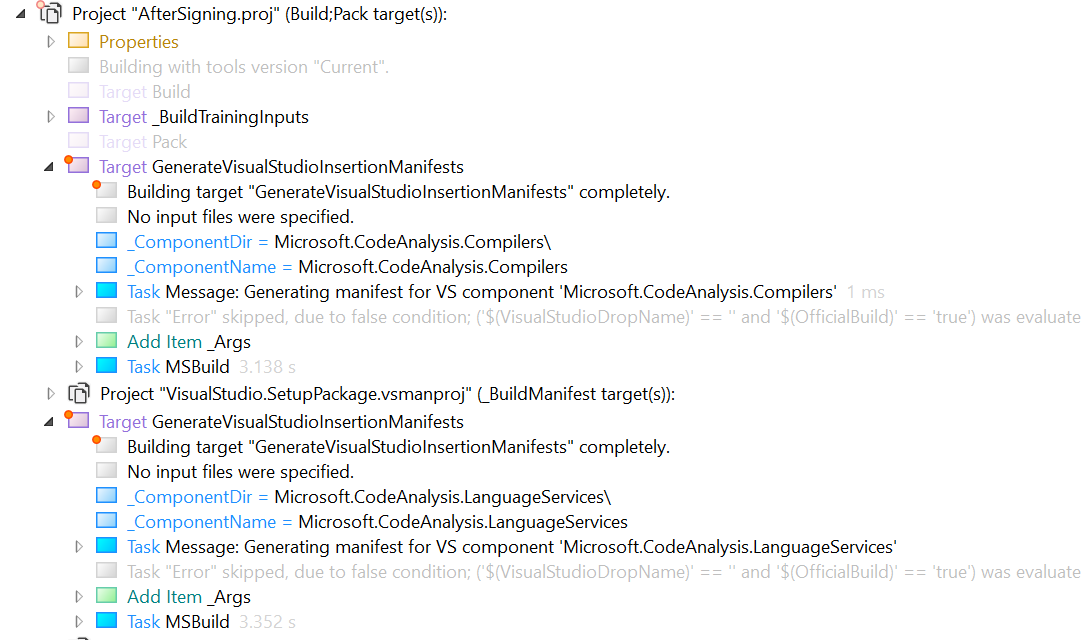 GenerateVisualStudioInsertionManifests not executing during build · Issue #4391 · dotnet/arcade ...