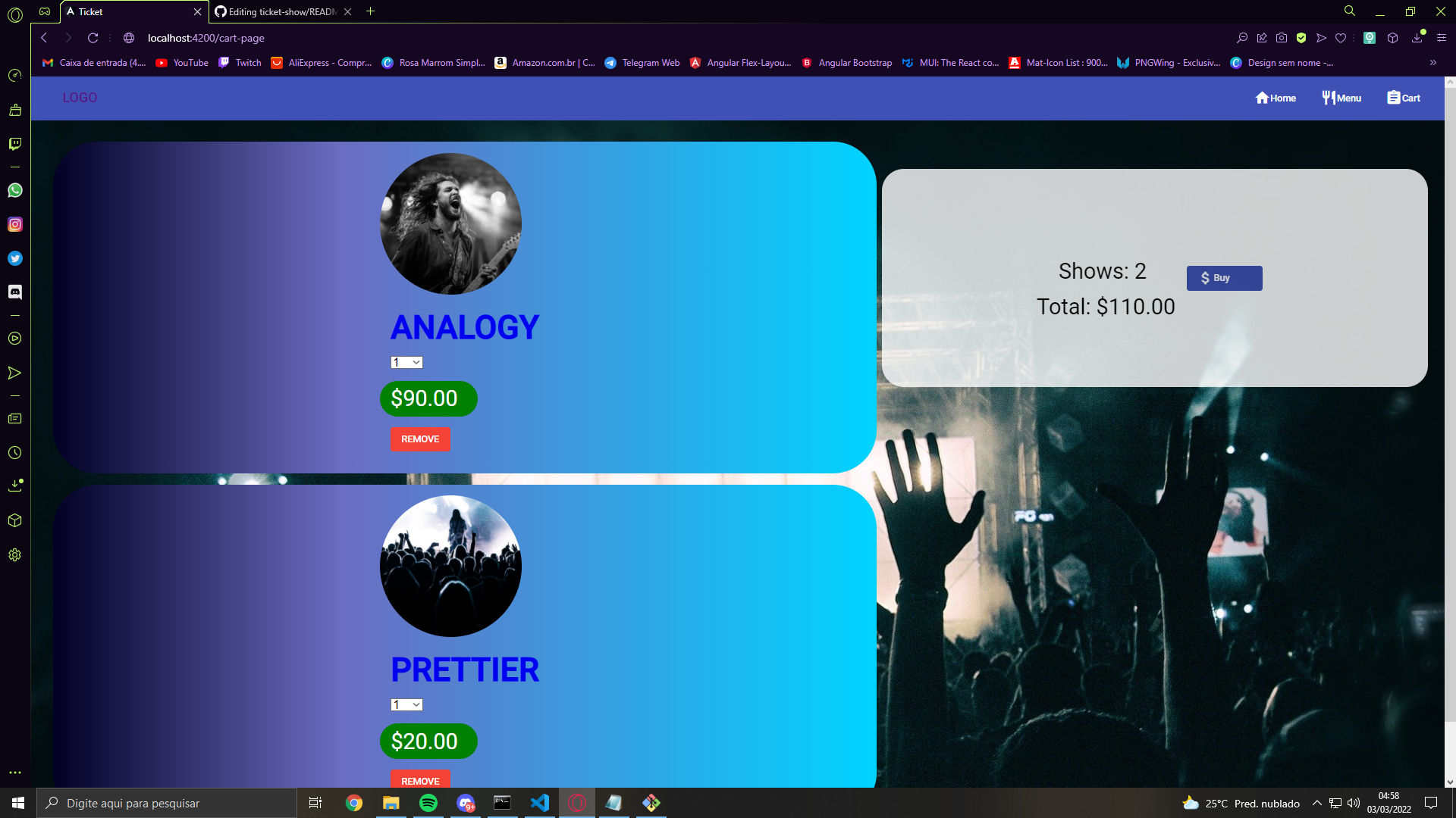 GitHub - EriikSilva/ticket-show