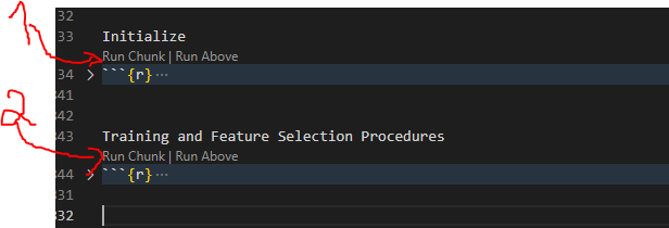 VS Code Terminal does not wait for previous code chunks to finish before starting new ones ...