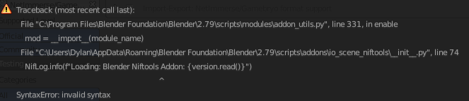 Can't install to Blender 2.79 · Issue #551 · niftools/blender_niftools_addon · GitHub