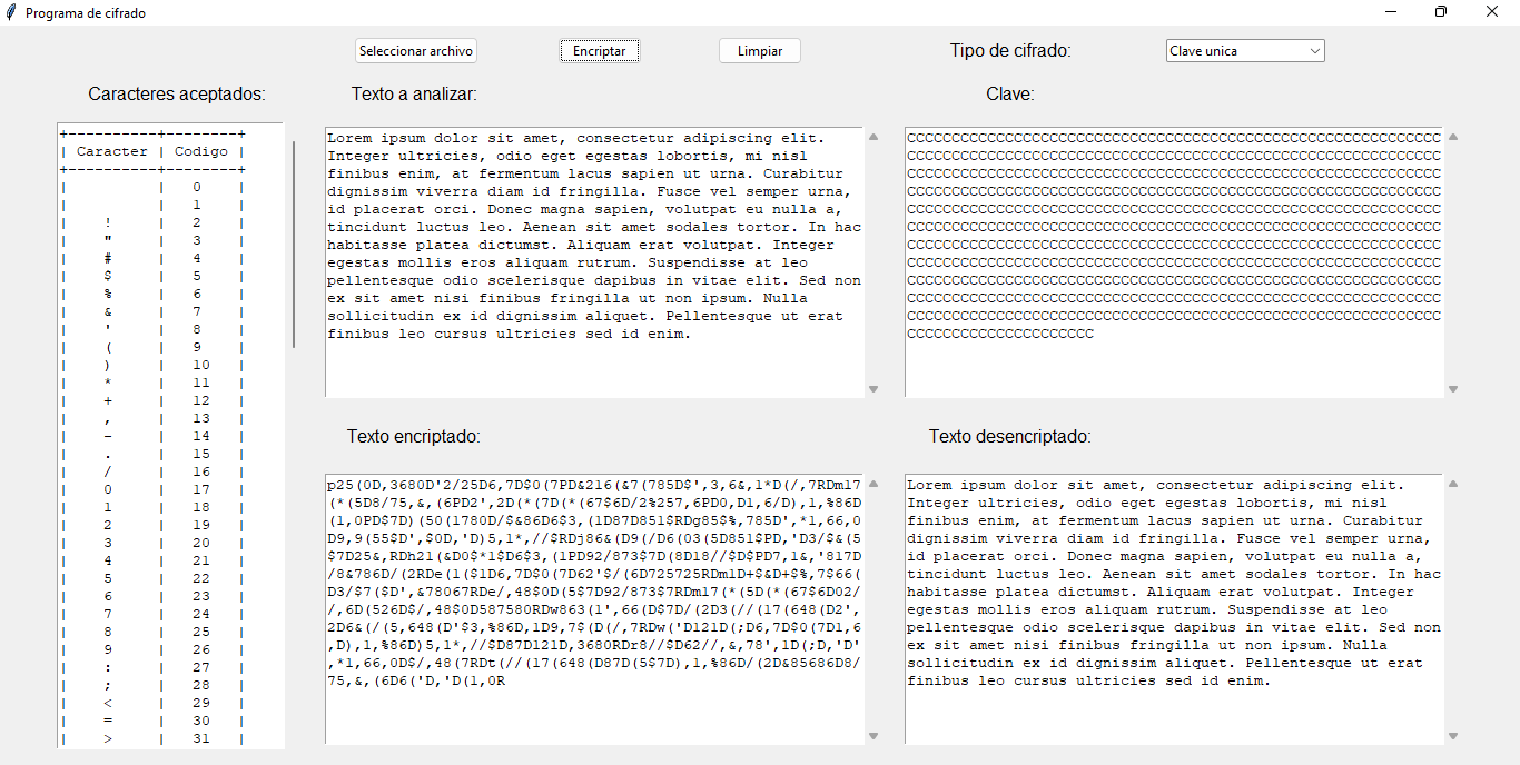 GitHub - CristianHdez12/Cifrado-de-texto: Cifrar un texto por clave única y aleatoria