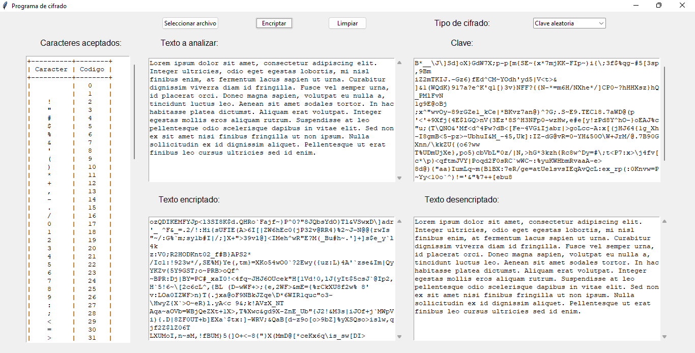 GitHub - CristianHdez12/Cifrado-de-texto: Cifrar un texto por clave única y aleatoria