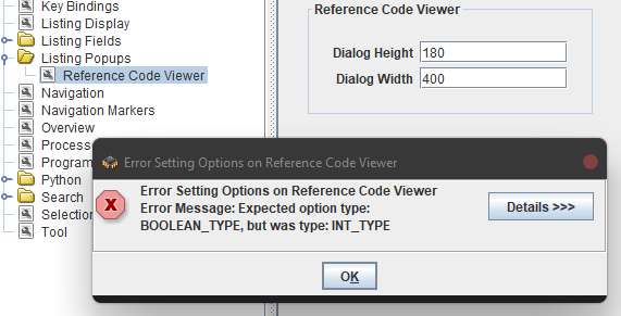 Bug in CodeBrowser · Issue #2672 · NationalSecurityAgency/ghidra · GitHub