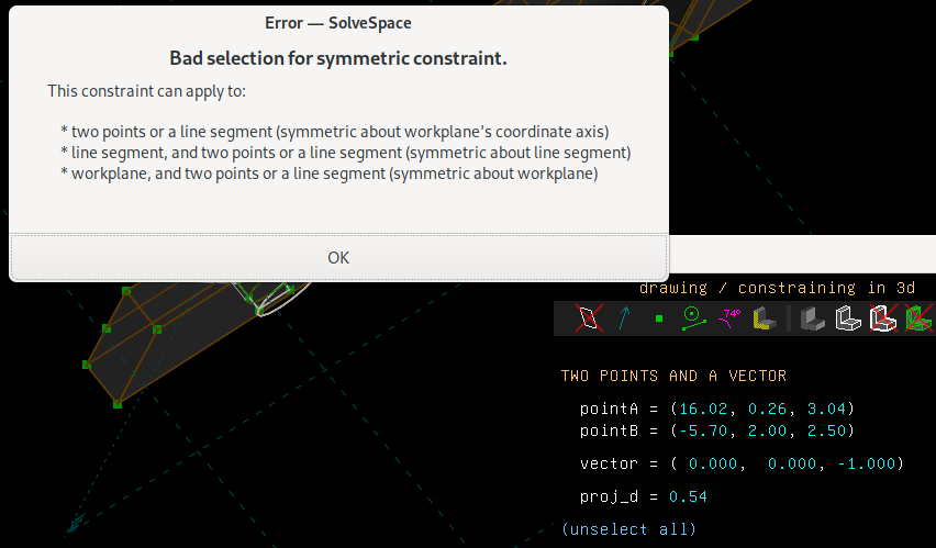 Symmetry can't be about a vector? Why does this line segment act like a vector? · Issue #1061 ...