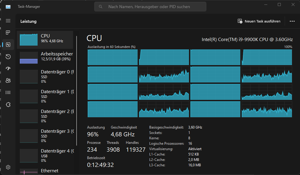 CPU Usage to low in win 11 · Issue #968 · GuillaumeGomez/sysinfo · GitHub