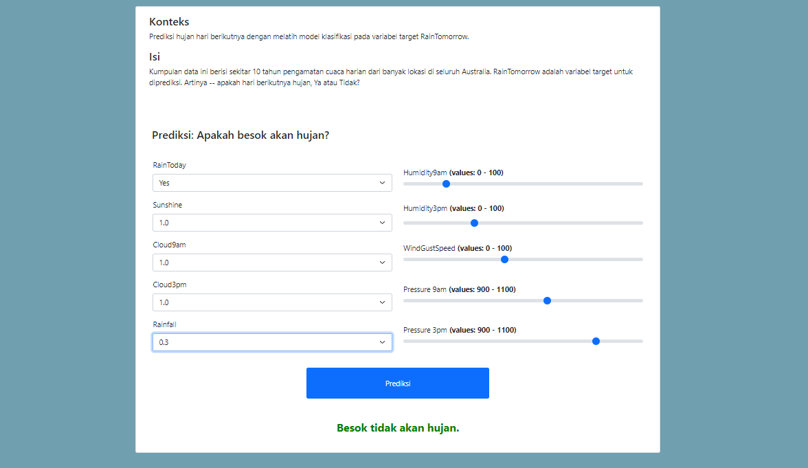GitHub - erlanggaard/rain-prediction: Predict the next day's rain by ...