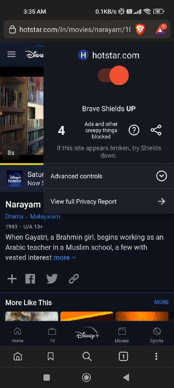 Ads are showing up on Hotstar.com even with Shields enabled · Issue #28595 · brave/brave-browser ...