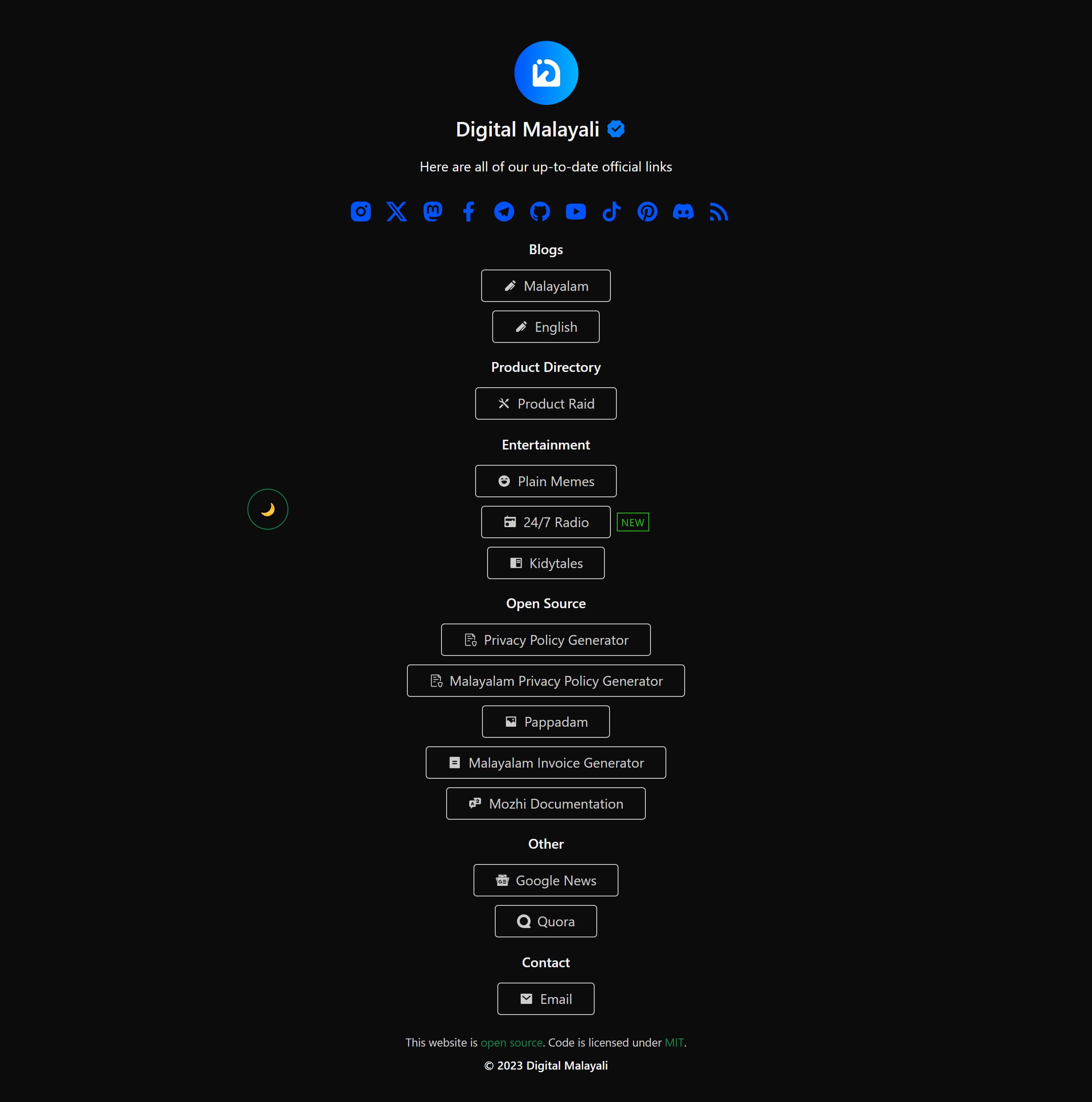 GitHub - digitalmalayali/Linkhub: A minimal and super-lightweight free web template to use as an ...