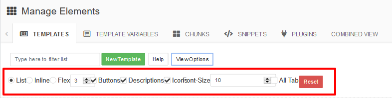 View Options spacing · Issue #1445 · evolution-cms/evolution · GitHub