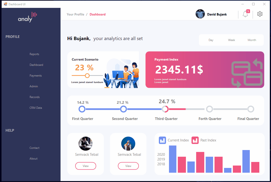 GitHub - am-523/Simple-Dashboard-UI-Animation