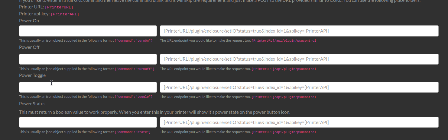 [BUG] Adding Power and Custom Power commands won't save · Issue #234 · OctoFarm/OctoFarm · GitHub