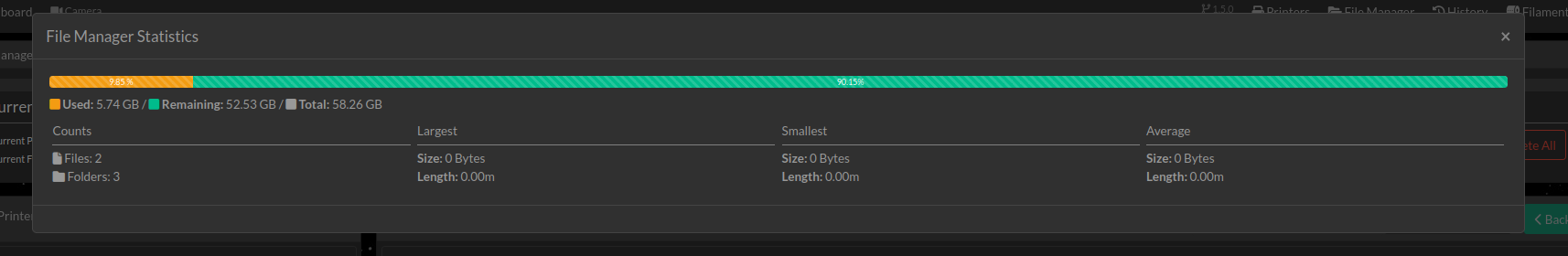 File Manager Statistics Incorrect · Issue #1145 · OctoFarm/OctoFarm · GitHub