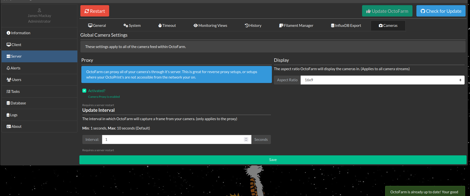 Camera view collapsed when accessing OctoFarm from local DNS name · Issue #1159 · OctoFarm ...