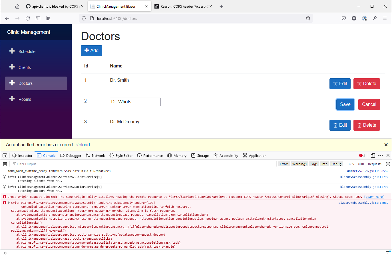 api/clients is blocked by CORS policy · Issue #35 · ardalis/pluralsight-ddd-fundamentals · GitHub