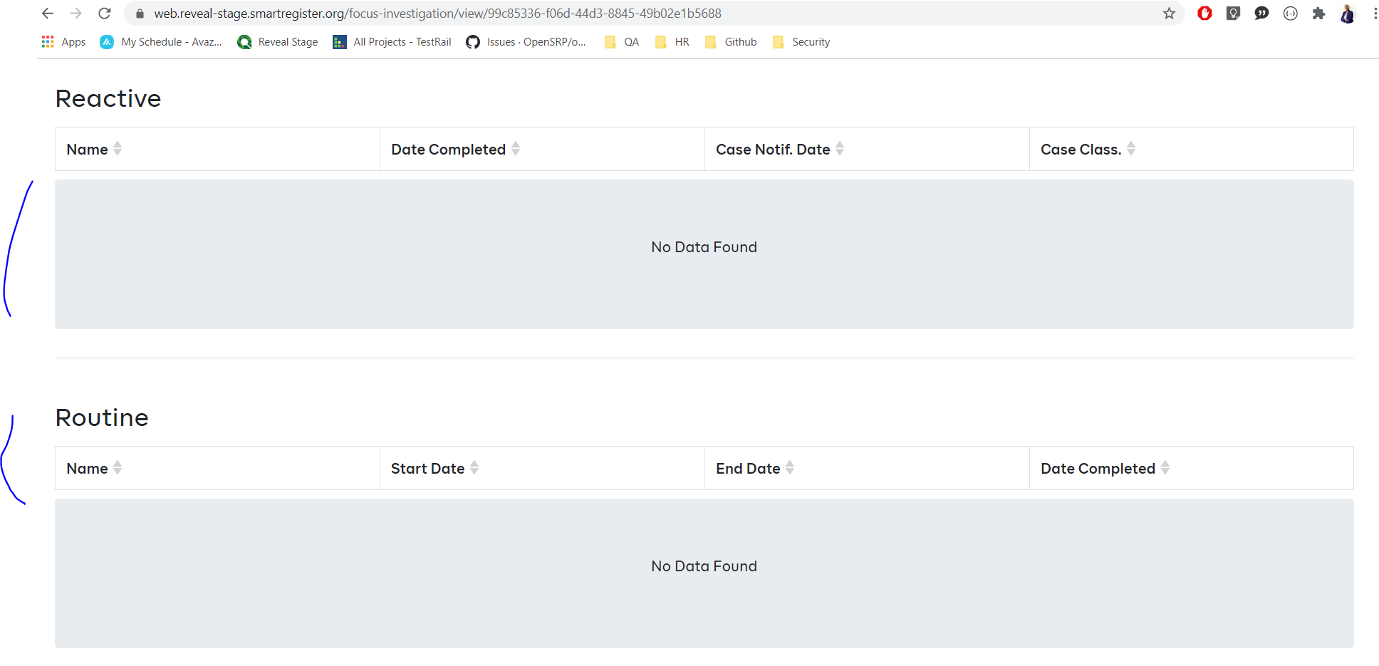 DESIGN- No data found section doesn't look like the rest · Issue #1000 · onaio/reveal-frontend ...