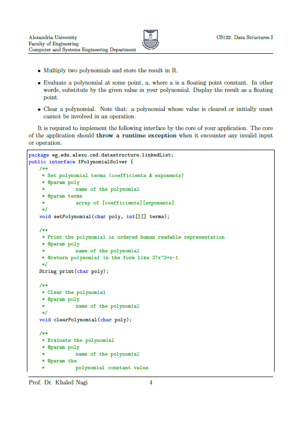 GitHub - AmrMomtaz/ILinkedList: Data Structure Assignment 4