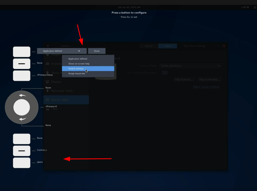 Graphic Tablet settings in Linux Mint 21 (Ubuntu 20.04) does not show PTH-660 Wacom Pro M ...
