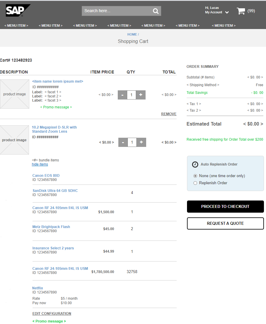 Style bundle items im cart · Issue #11462 · SAP/spartacus · GitHub