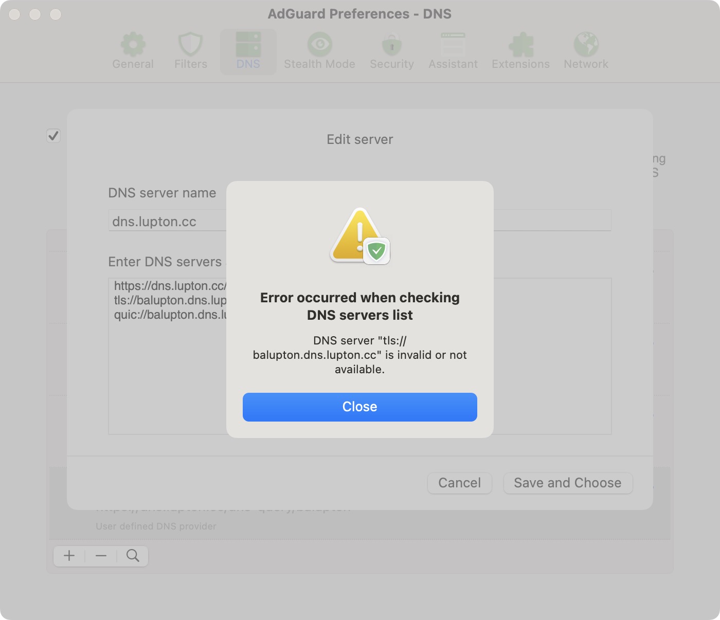 clientid.subdomain.domain.tld considered invalid · Issue #2059 · AdguardTeam/AdguardForiOS · GitHub