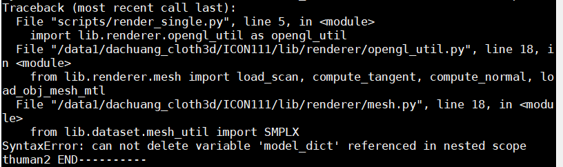 Syntaxerror Can Not Delete Variable Modeldict Referenced In Nested Scope · Issue 116 7412