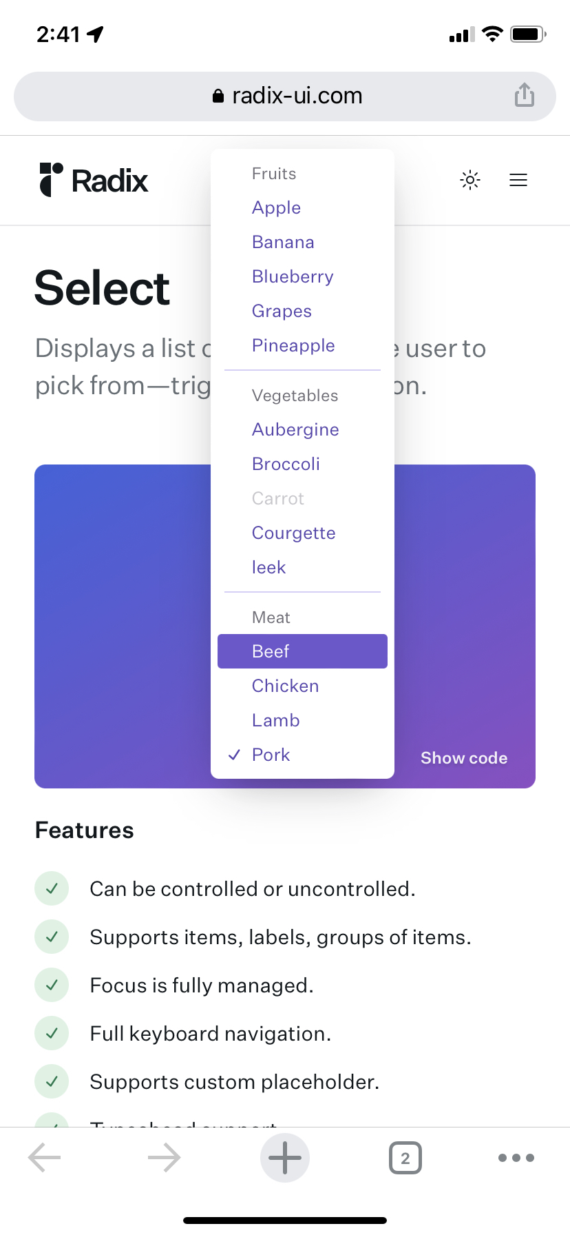 Rewrite control-select using radix select · Issue #178 · mapbox/mr-ui · GitHub