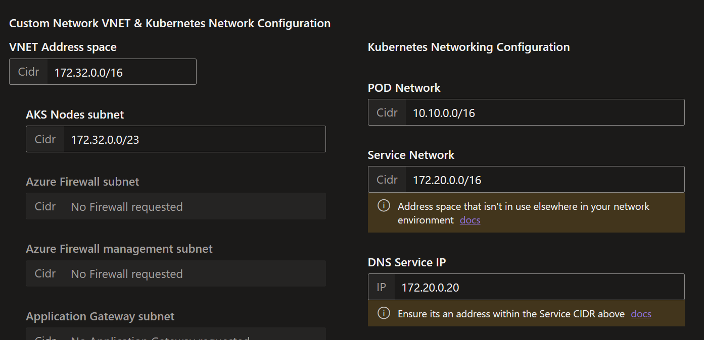 Bug Aks Construction Does Not Pass Necessary Parameters For Cni Overlay Networking · Issue 617 