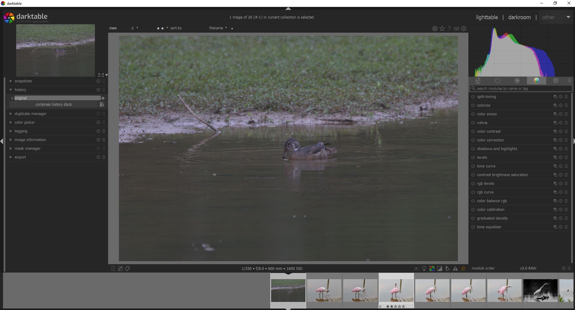 darktable exhibits anamolies and crashes after restoring data.db and library.db files from ...