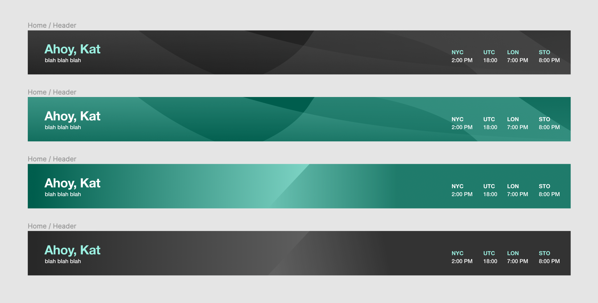 Change the header text color from white to black (#000000) for ...