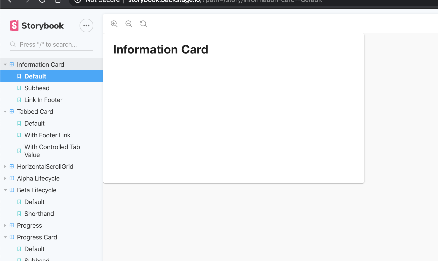 Matching the width of the Tabbed Card Component to the Information Card ...