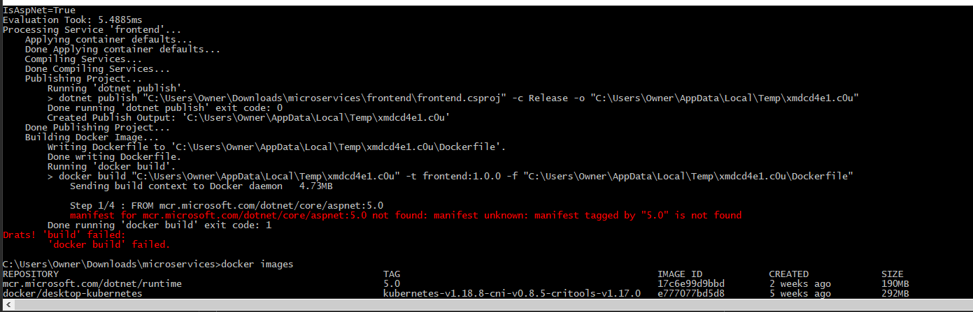 Tye Tries To Use Core Branded Docker Image For Net 50 · Issue 683 · Dotnettye · Github