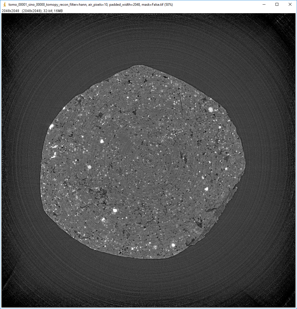 tomopy gridrec reconstructions differ from those in tomoRecon · Issue #481 · tomopy/tomopy · GitHub