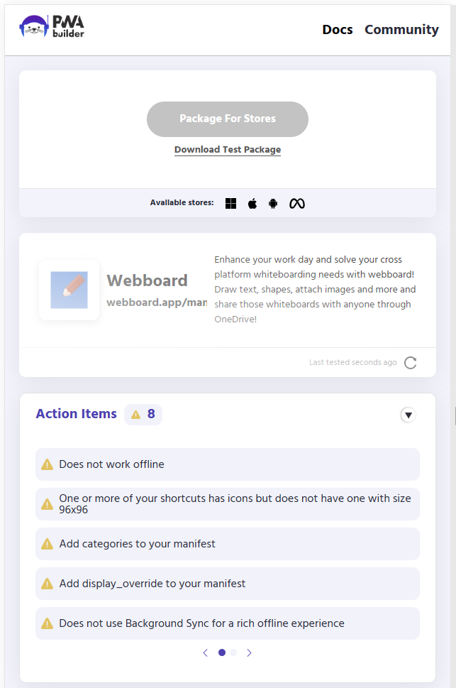 [Design] Visualize the longer verification progress · Issue #3888 · pwa-builder/PWABuilder · GitHub