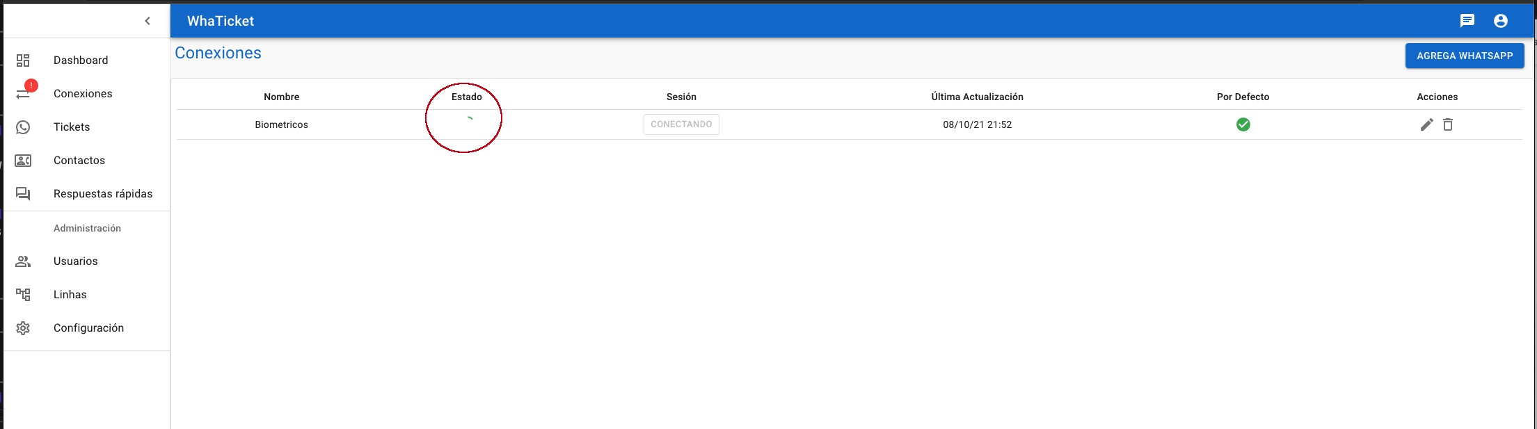 QR is not received after add WA - Hosted at Digital Ocean · Issue #267 · canove/whaticket ...