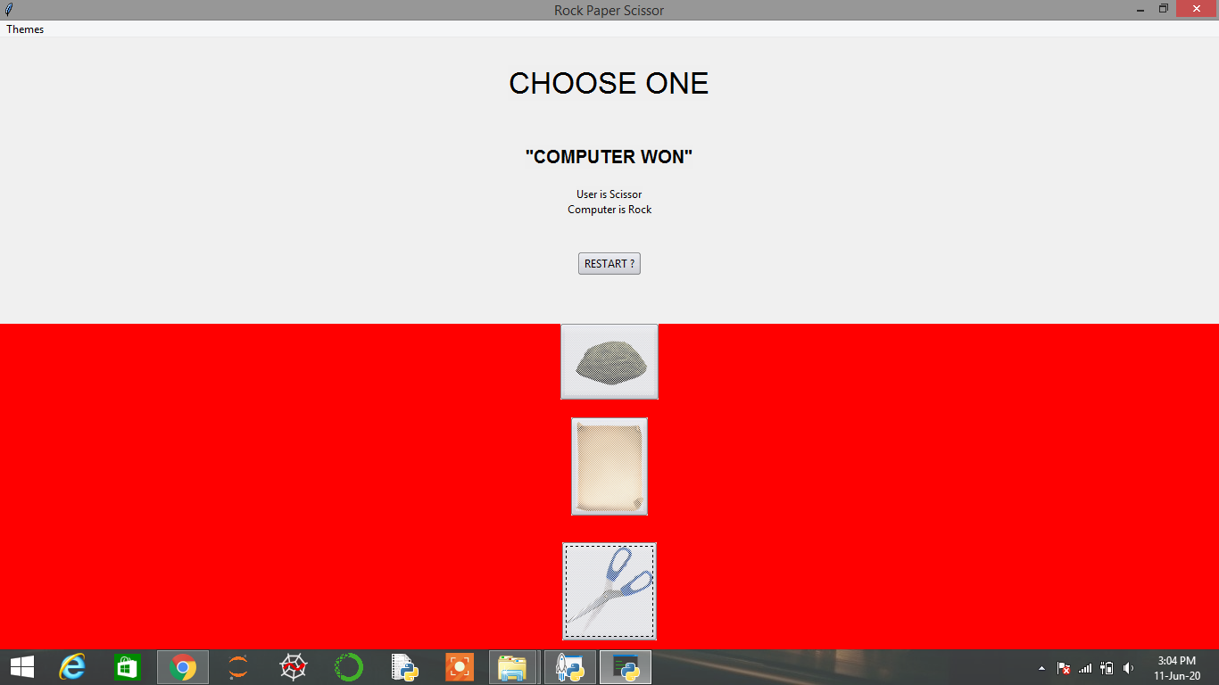 GitHub - kiiirtiiii/rock-paper-scissors: Single player game using ...