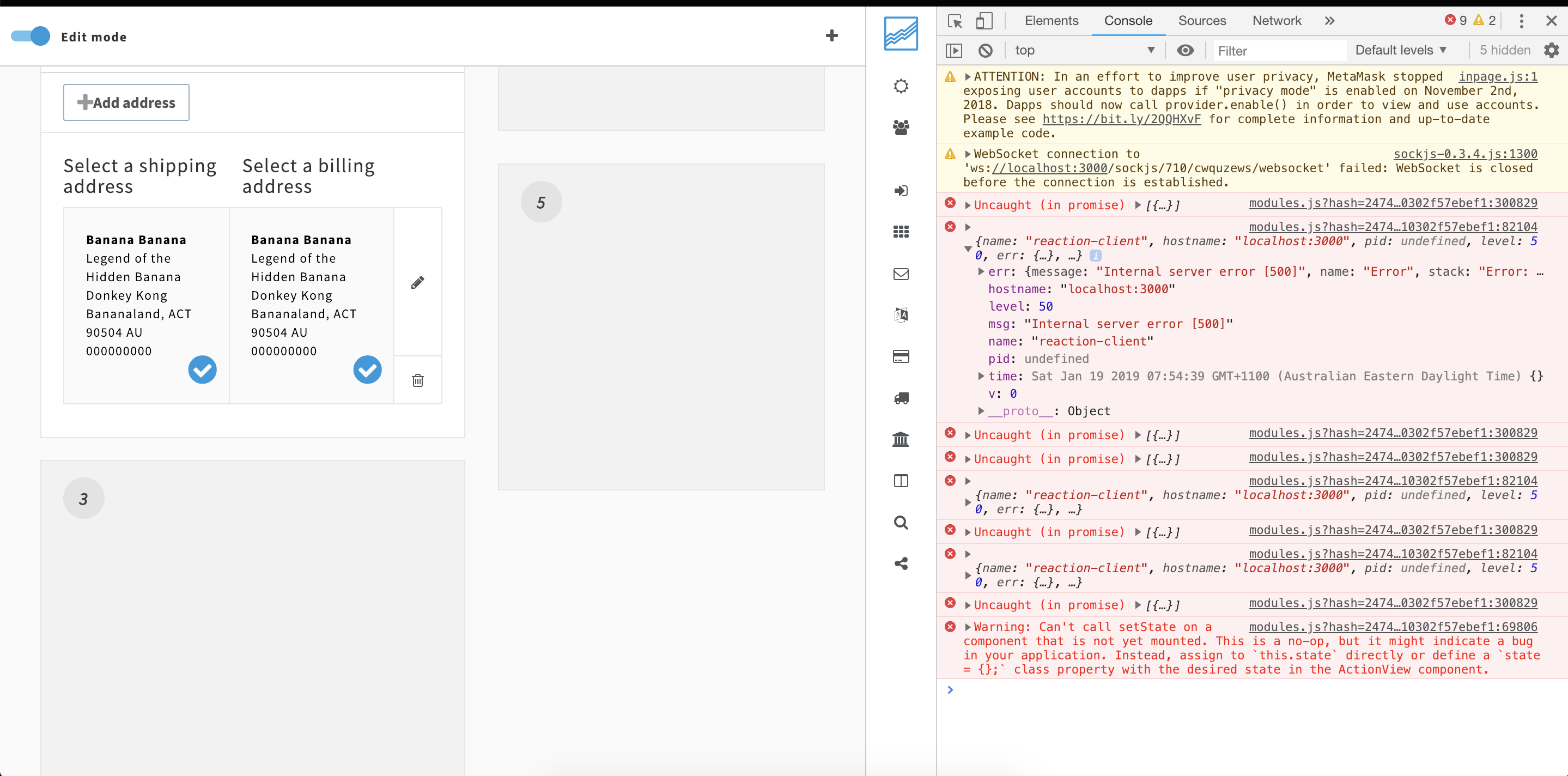[bug] Exception while invoking method 'cart/setShipmentAddress' during checkout · Issue #4928 ...