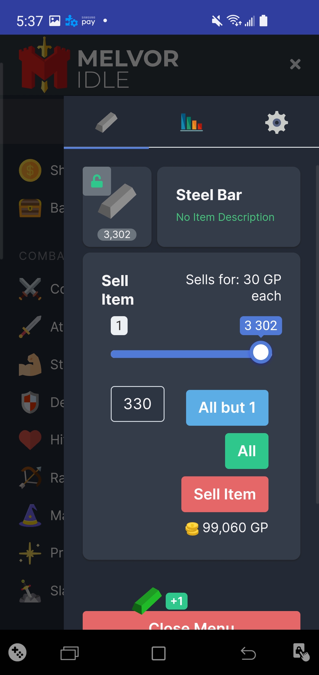 [Bug]: Quantity slider opens left skills frame · Issue #1648 · MelvorIdle/melvoridle.github.io ...